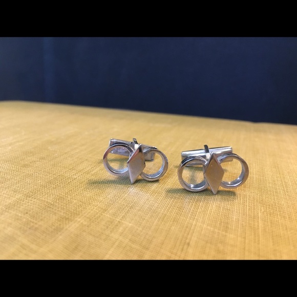 Vintage | Accessories | Silver Tone Pioneer Cufflinks Infinity Symbol ...